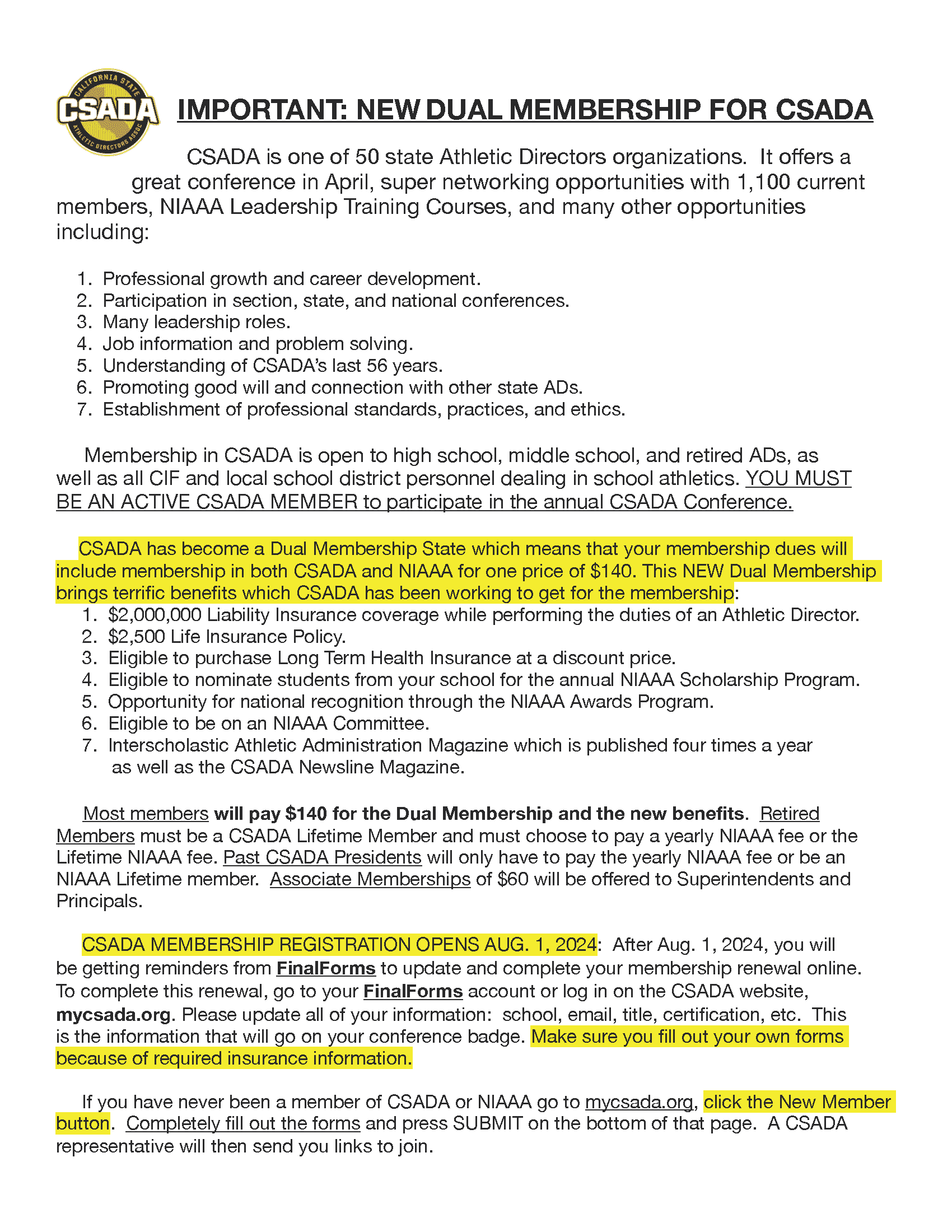 Membership Resources | CSADA